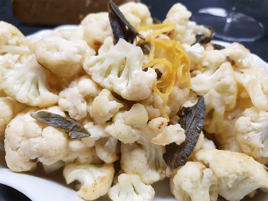 Día 39 - Coliflor Horneada - El lugar de Beatriz