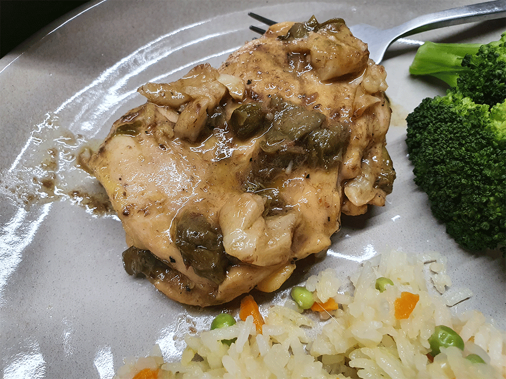 Día 317 - Pollo con Anchoas y Alcaparras - El lugar de Beatriz